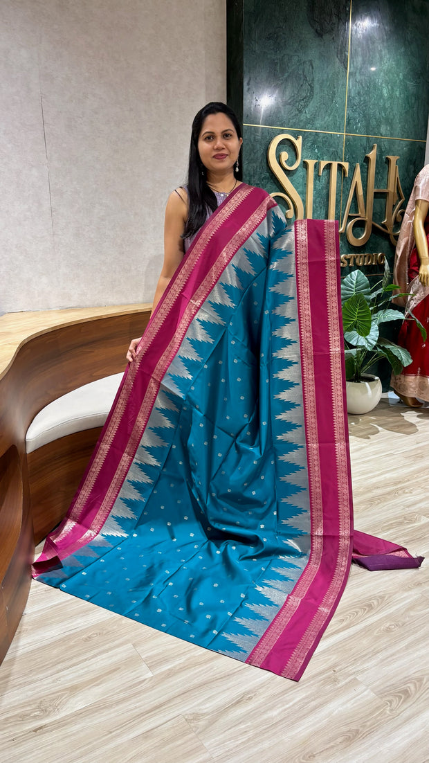 Fancy silk temple border – Sitah Ethnic Studio