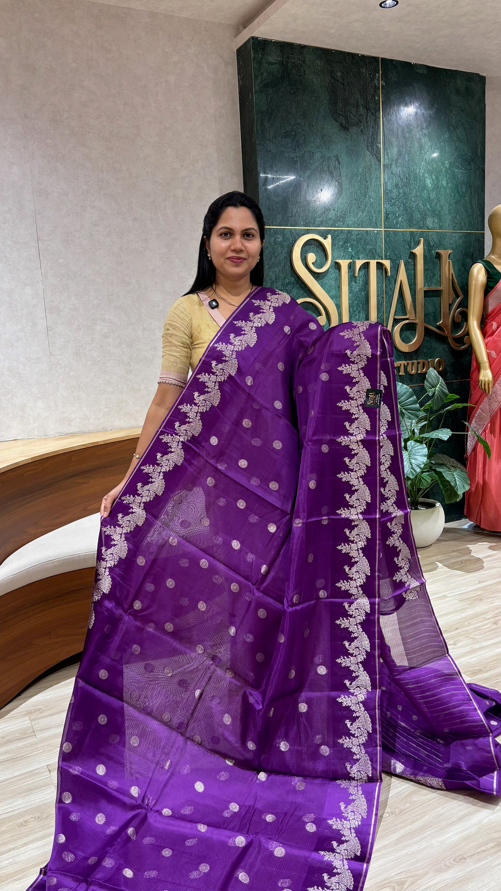 Kota saree wine – Sitah Ethnic Studio