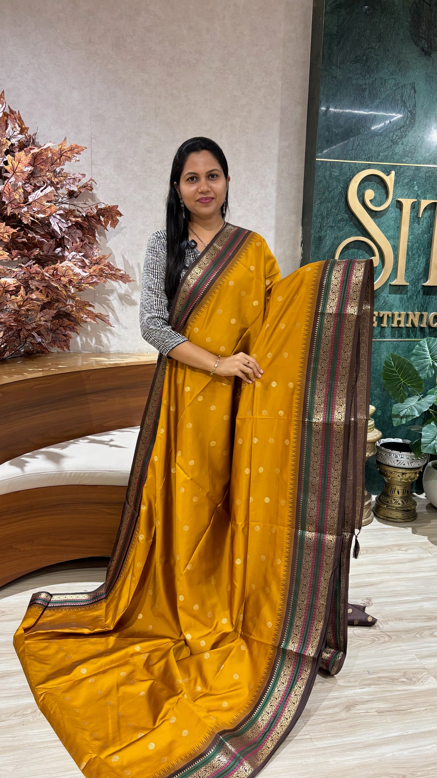 Fancy silk temple border – Sitah Ethnic Studio