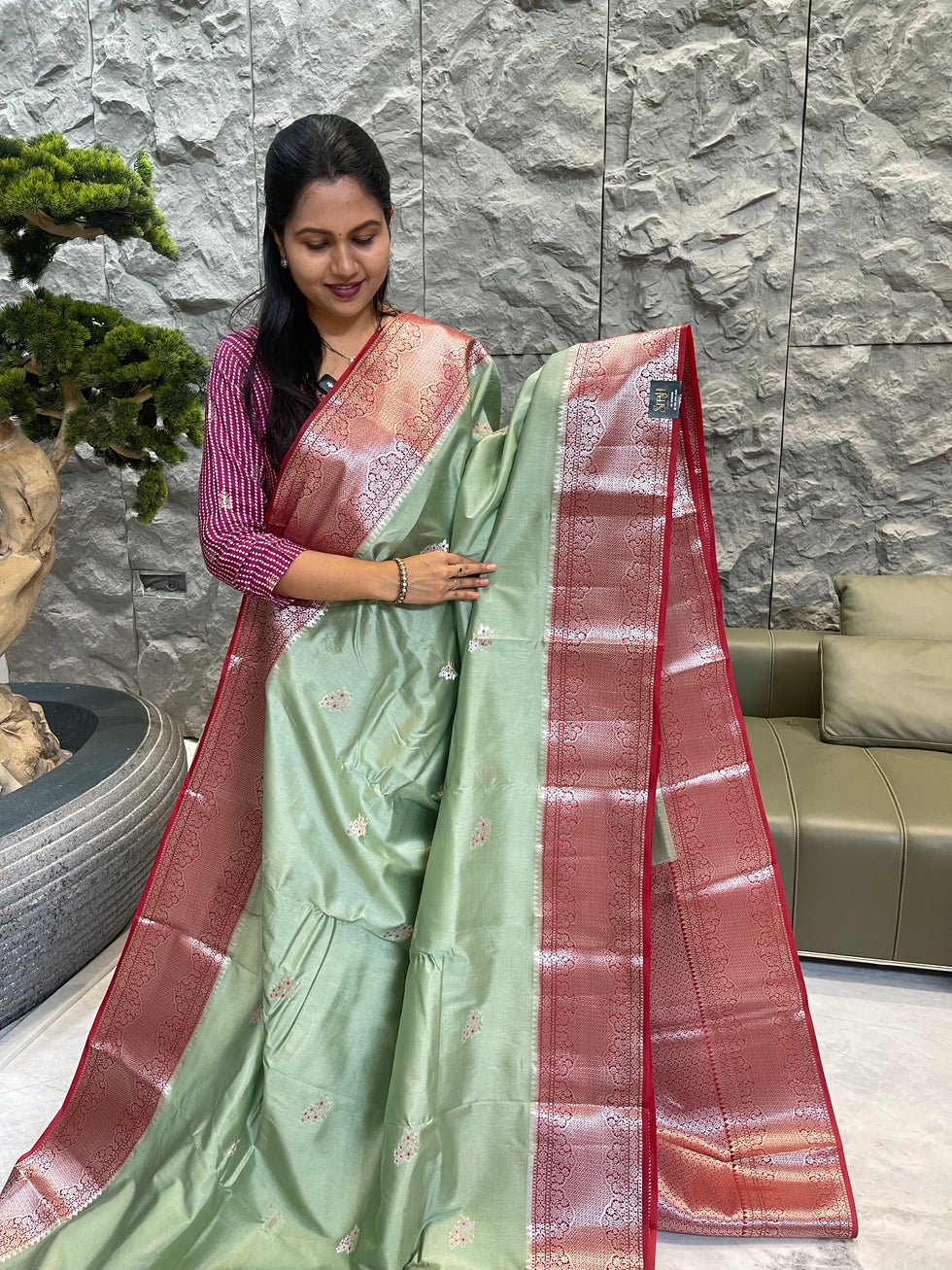 Green mango pista green – Sitah Ethnic Studio